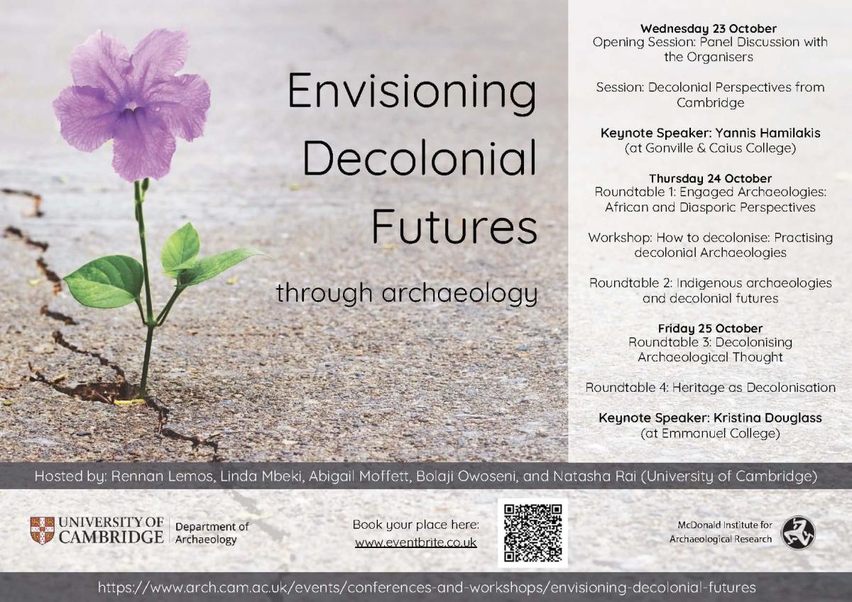 Envisioning Decolonial Futures Through Archaeology (Wed 23 – Fri 25 Oct ...